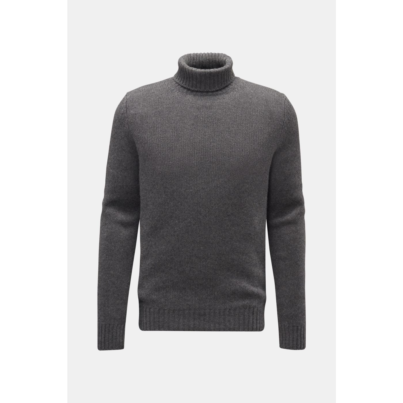 BRUNO MANETTI Cashmere Rollkragenpullover dunkelgrau | BRAUN Hamburg
