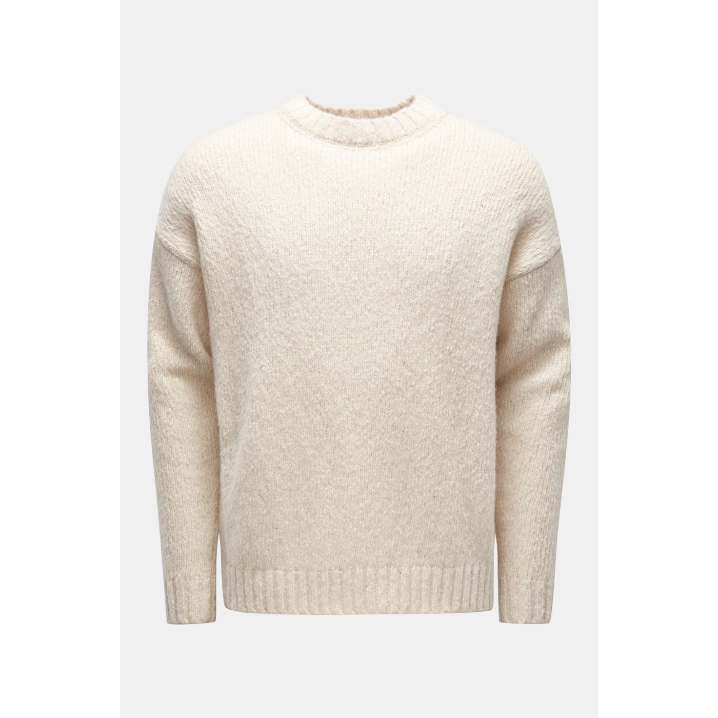 Crew neck jumper 'Ander' cream | BRAUN Hamburg