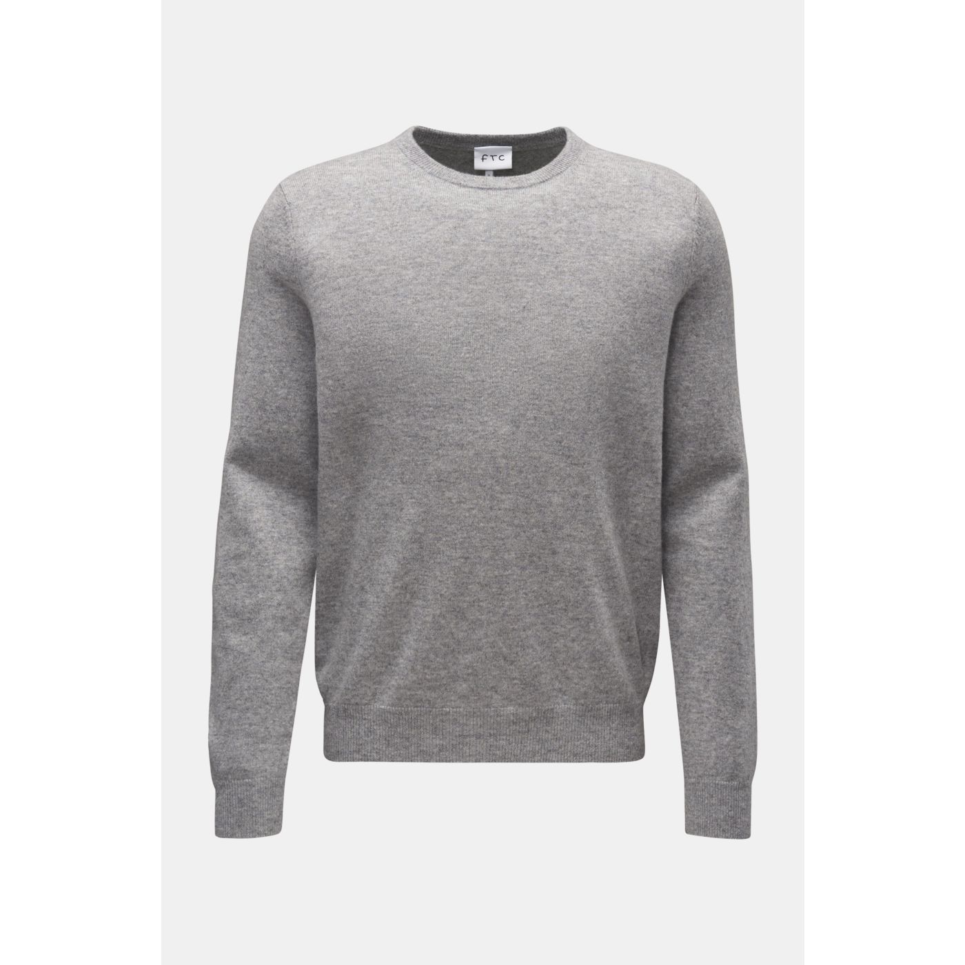 FTC Cashmere crew neck jumper light grey | BRAUN Hamburg