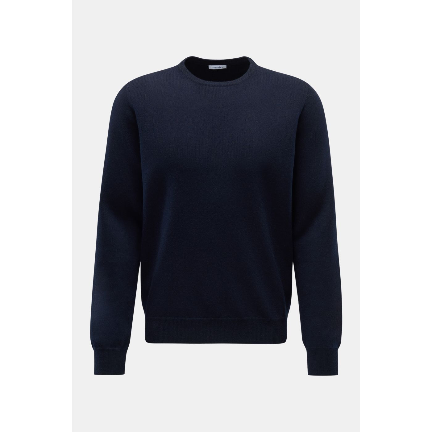 MALO cashmere crew neck jumper dark navy | BRAUN Hamburg