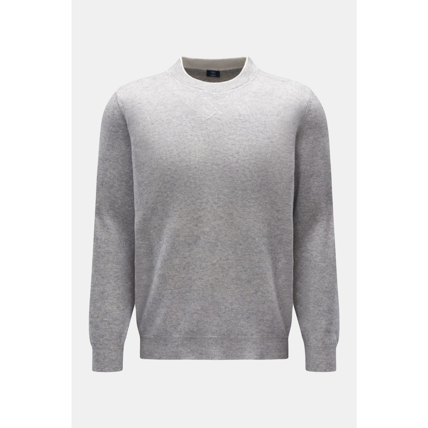 FEDELI crew neck jumper light grey | BRAUN Hamburg