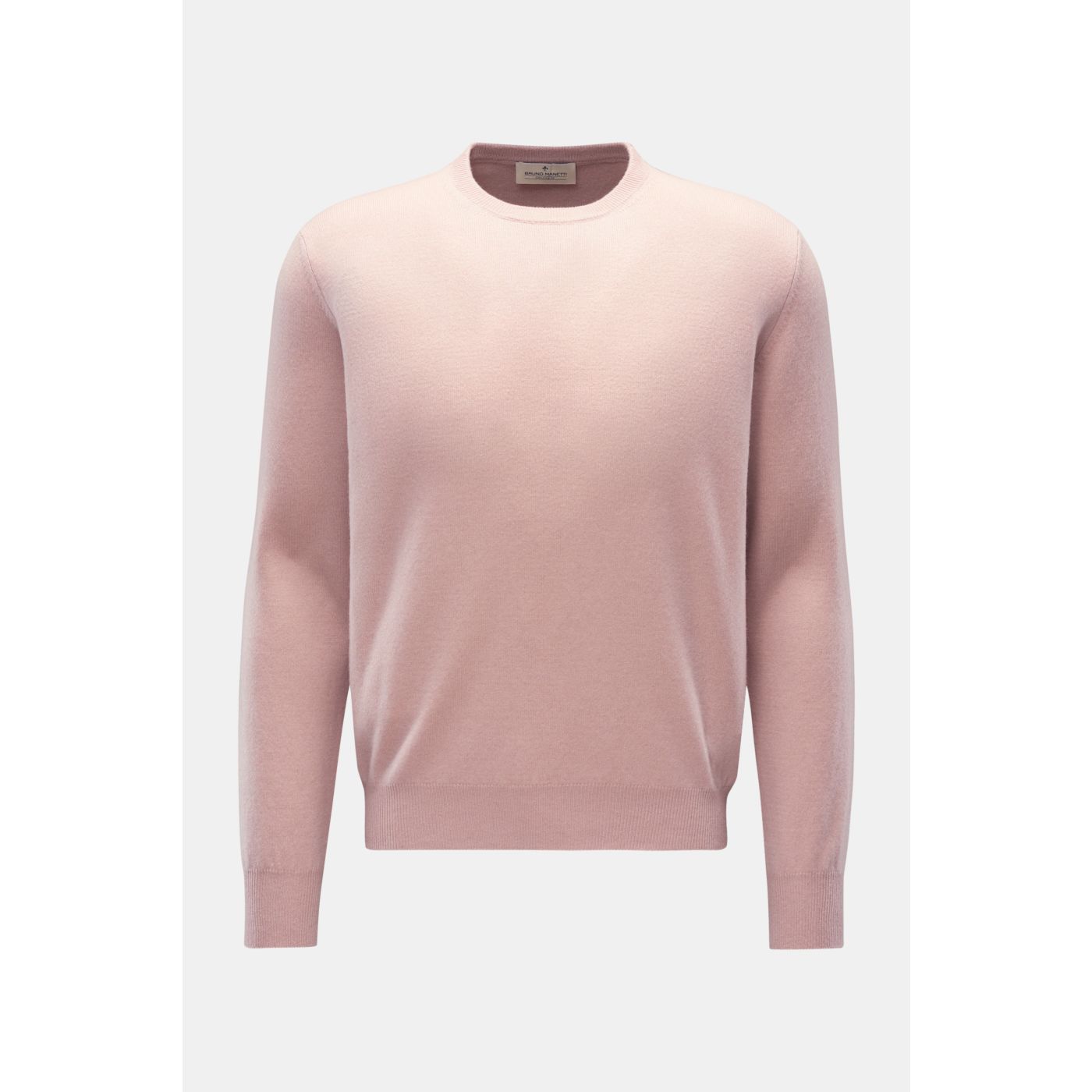 BRUNO MANETTI cashmere crew neck jumper antique pink | BRAUN Hamburg
