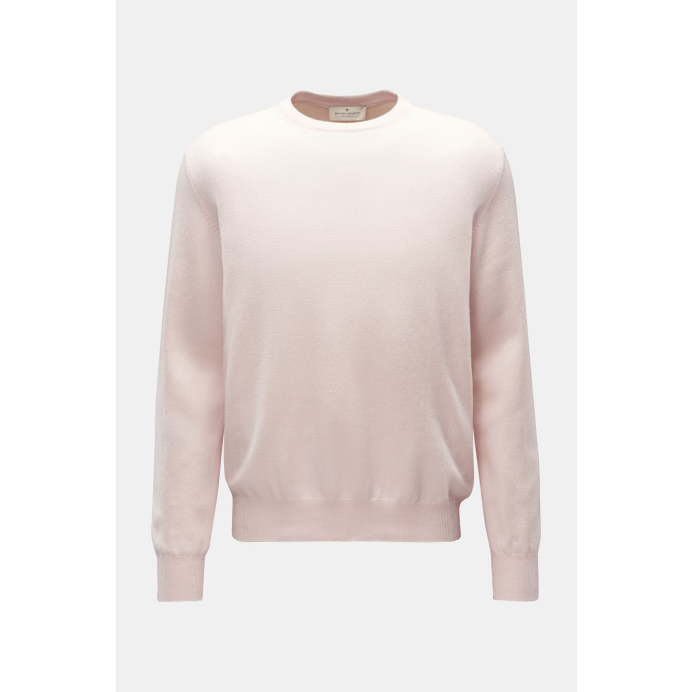 BRUNO MANETTI Cashmere Rundhalspullover rosé | BRAUN Hamburg