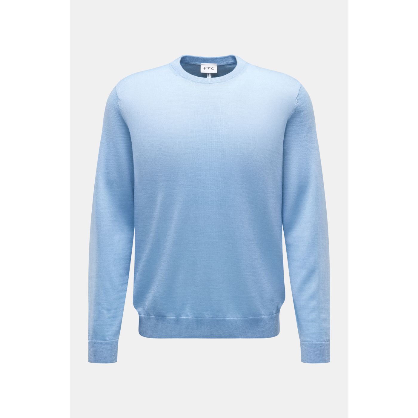 FTC Feinstrick Rundhalspullover hellblau | BRAUN Hamburg
