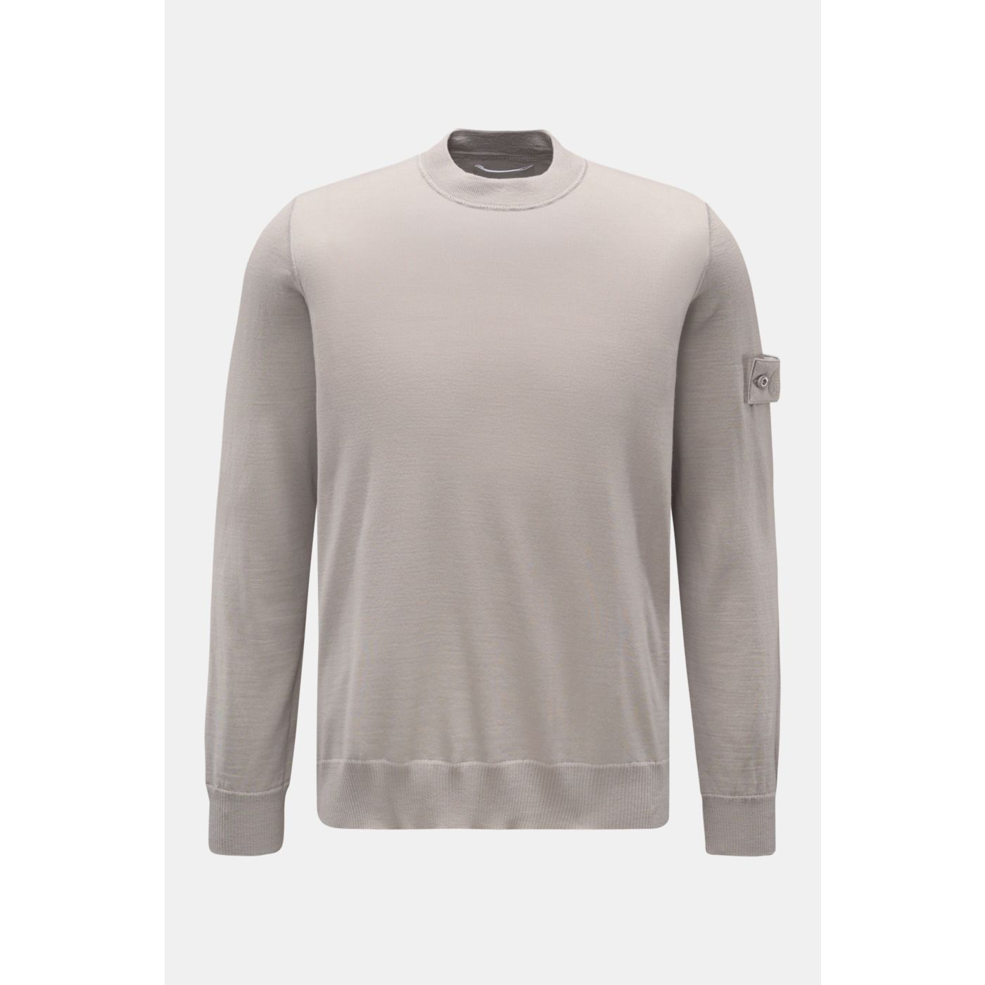 STONE ISLAND crew neck jumper 'Ghost Piece' grey | BRAUN Hamburg