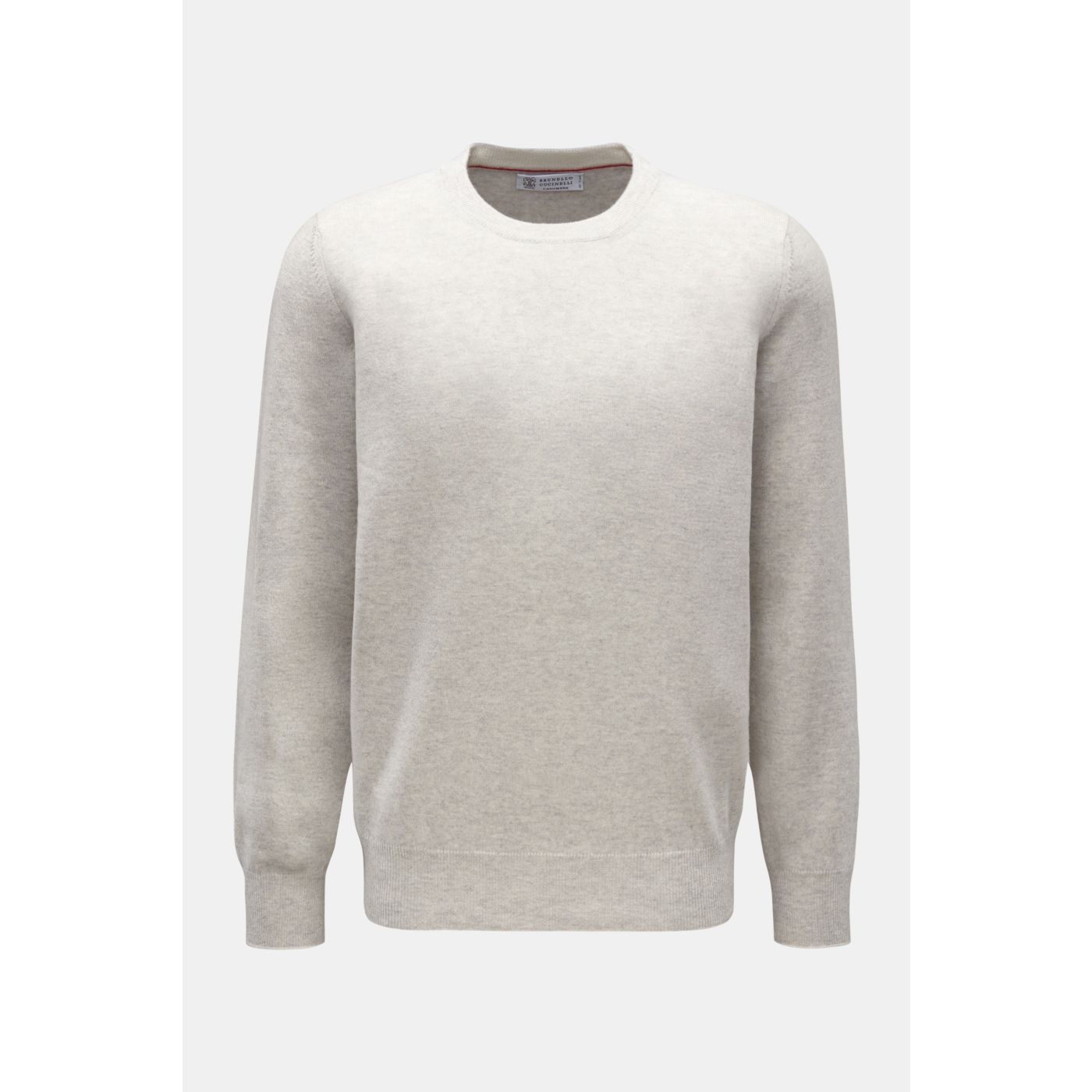 BRUNELLO CUCINELLI cashmere crew neck jumper light grey | BRAUN Hamburg
