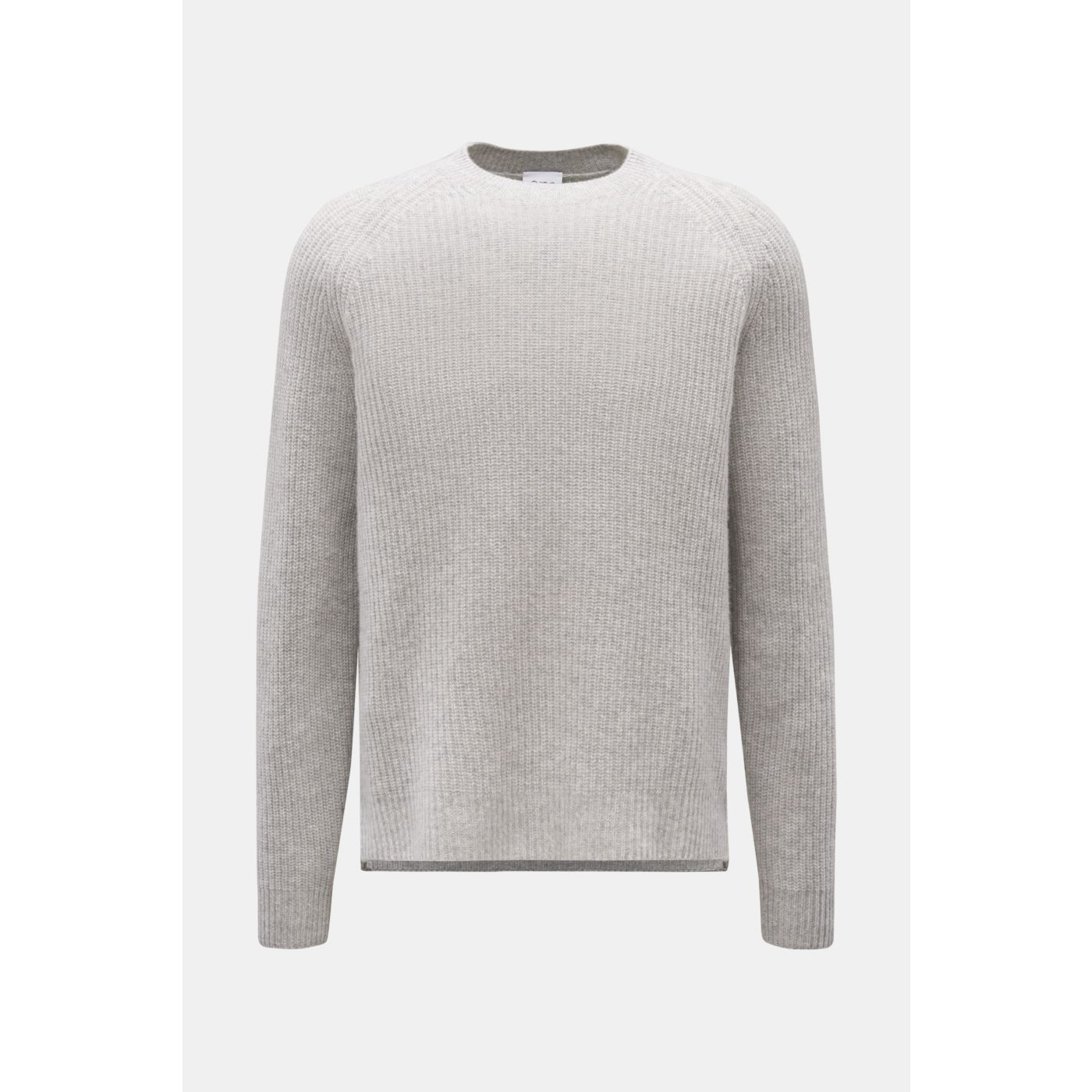 FTC cashmere crew neck jumper light grey mottled | BRAUN Hamburg