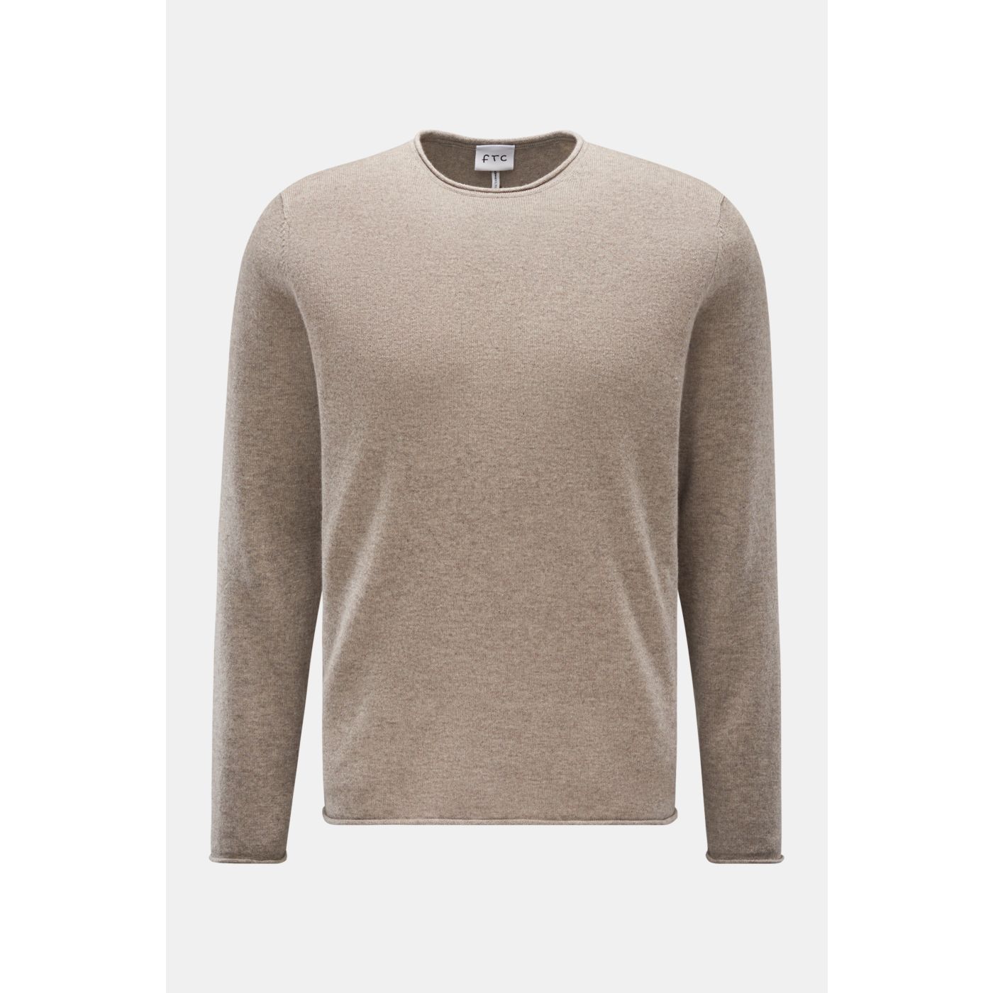 FTC crew neck jumper beige mottled | BRAUN Hamburg
