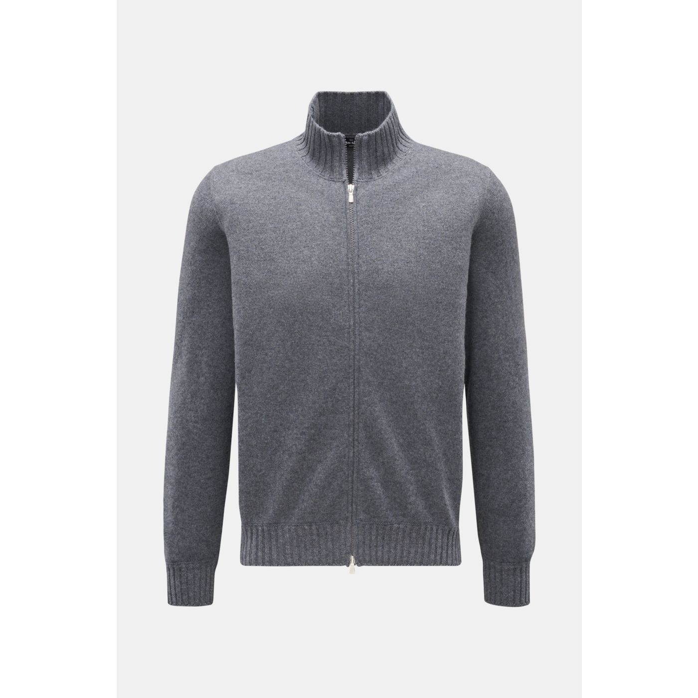 GRAN SASSO cashmere cardigan dark grey | BRAUN Hamburg
