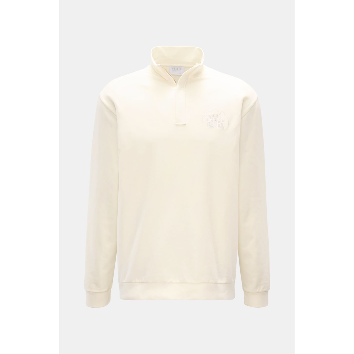 04651/ A TRIP IN A BAG sweat half-zip jumper cream | BRAUN Hamburg