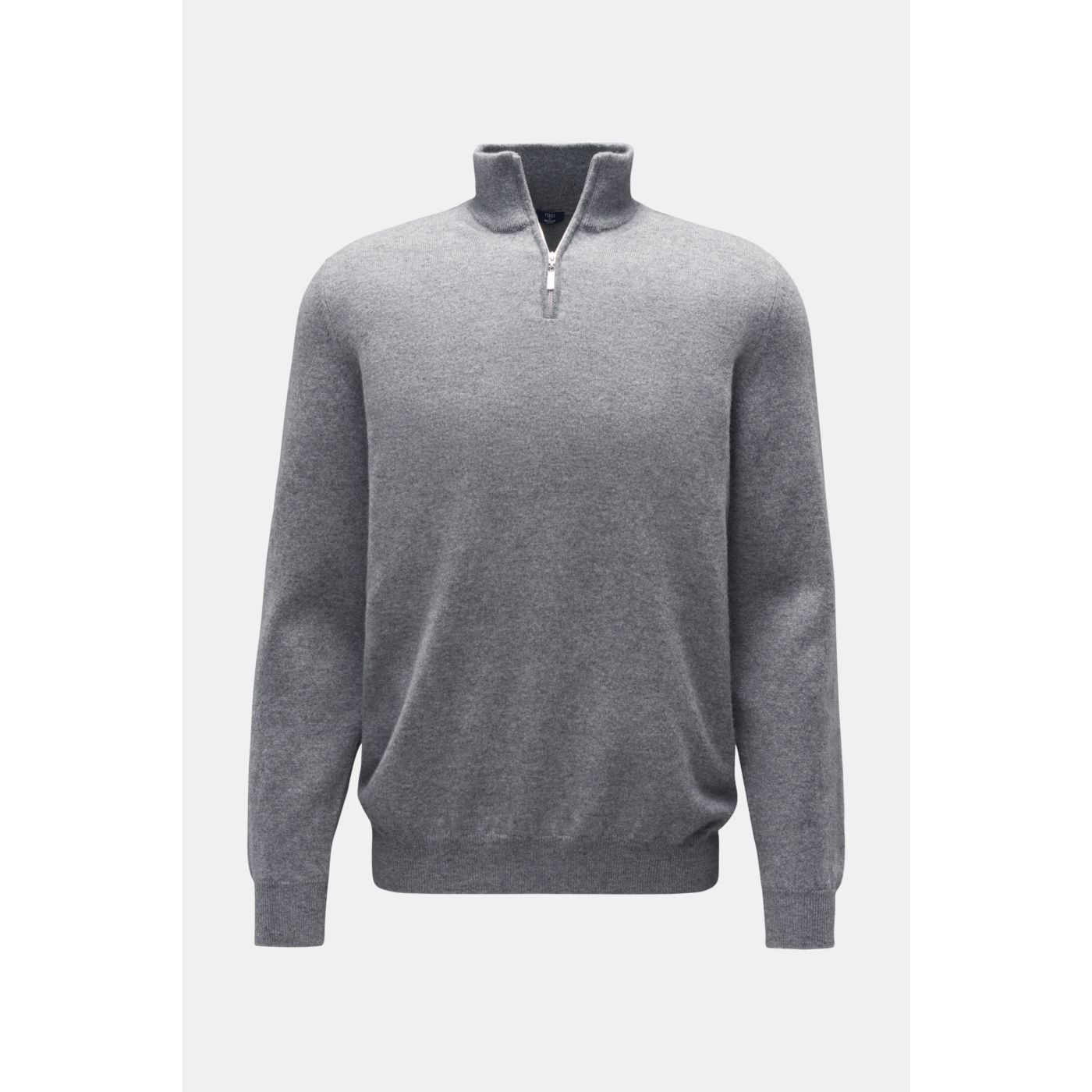 FEDELI Cashmere Troyer 'Favonio Slim' hellgrau | BRAUN Hamburg