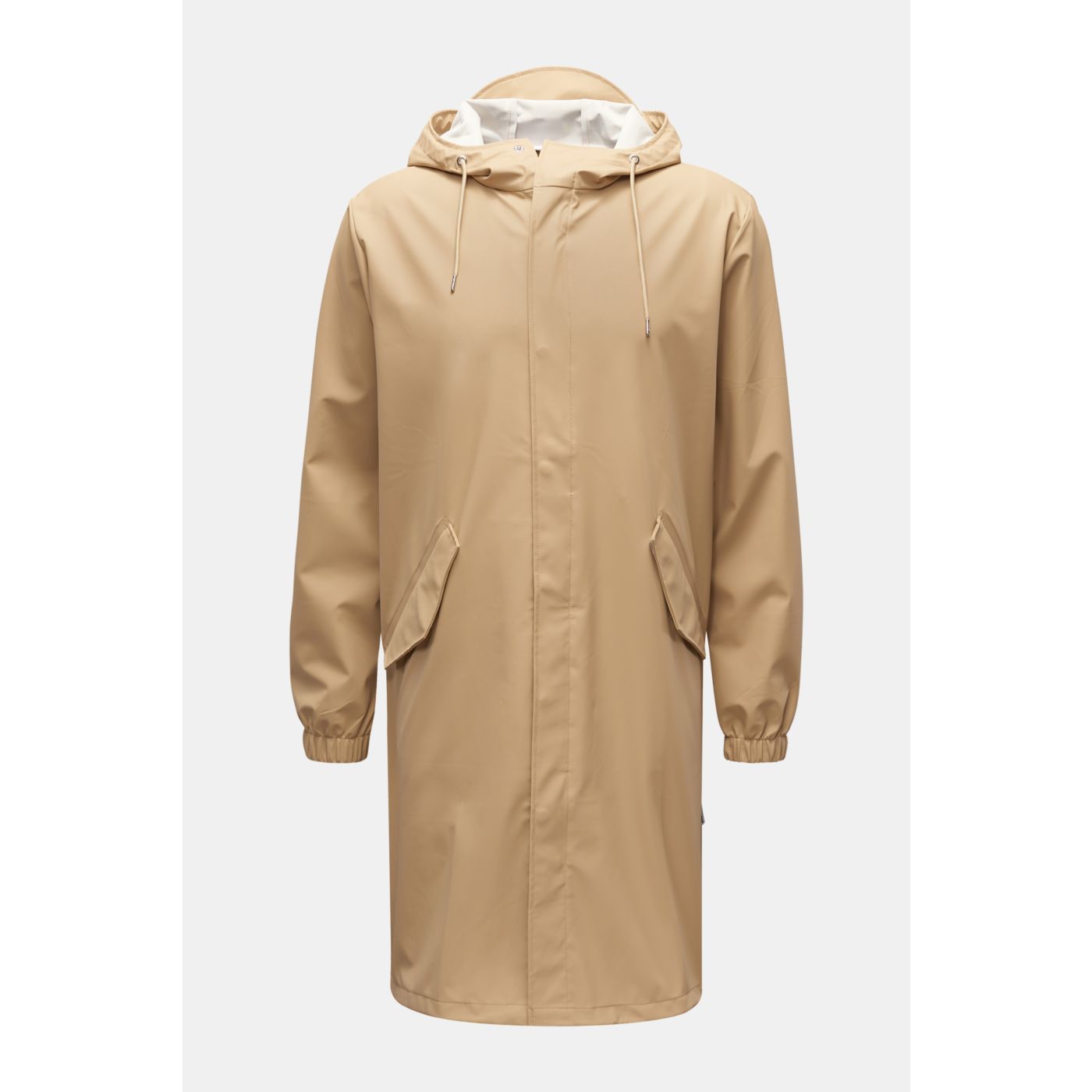 RAINS rain coat 'Fishtail Parka' beige | BRAUN Hamburg