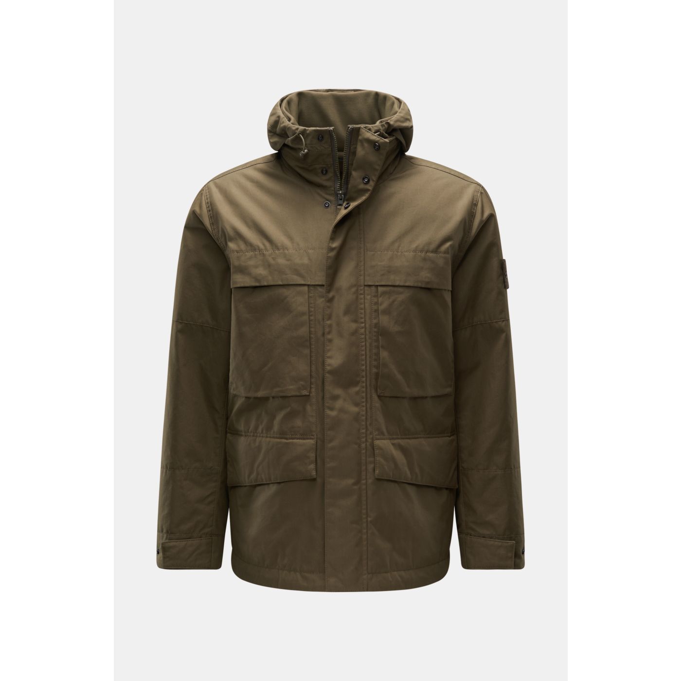 STONE ISLAND jacket 'O-Ventile Canvas Ghost Piece' olive | BRAUN Hamburg