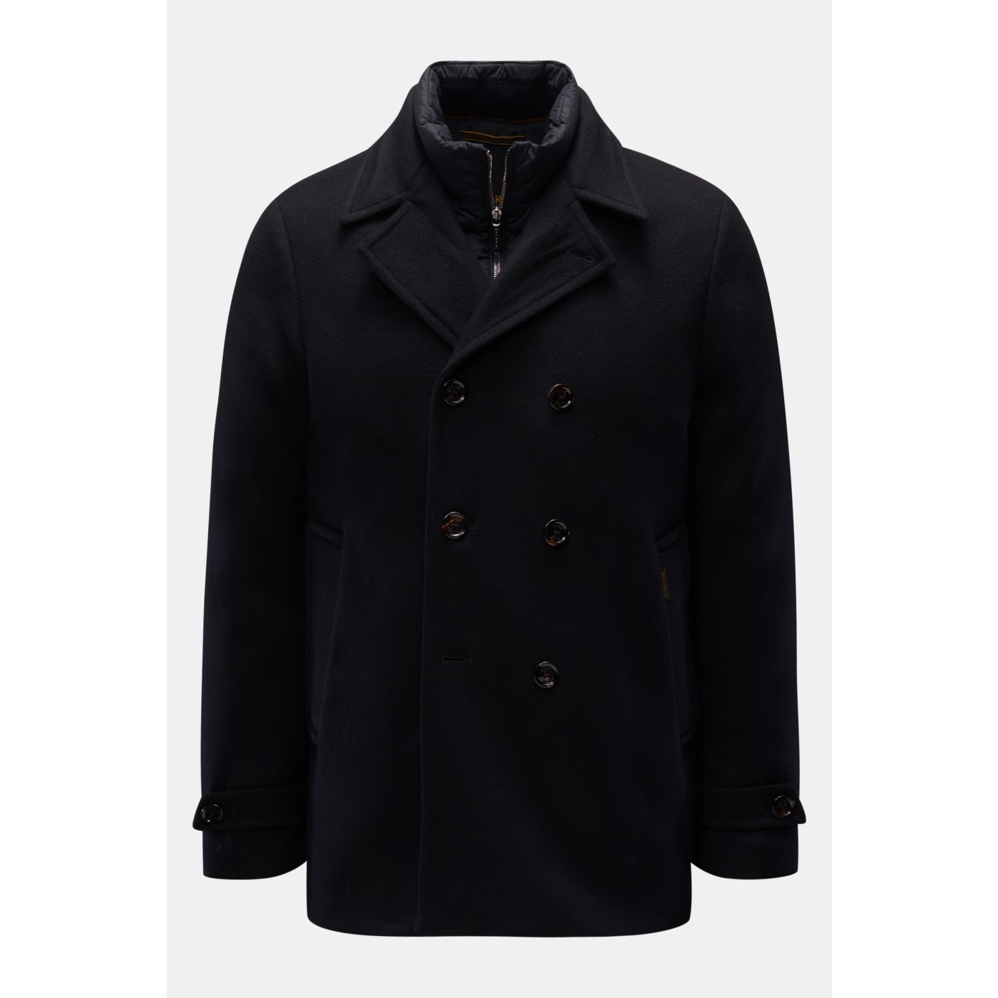 MOORER Down pea coat 'Bolgi' navy | BRAUN Hamburg