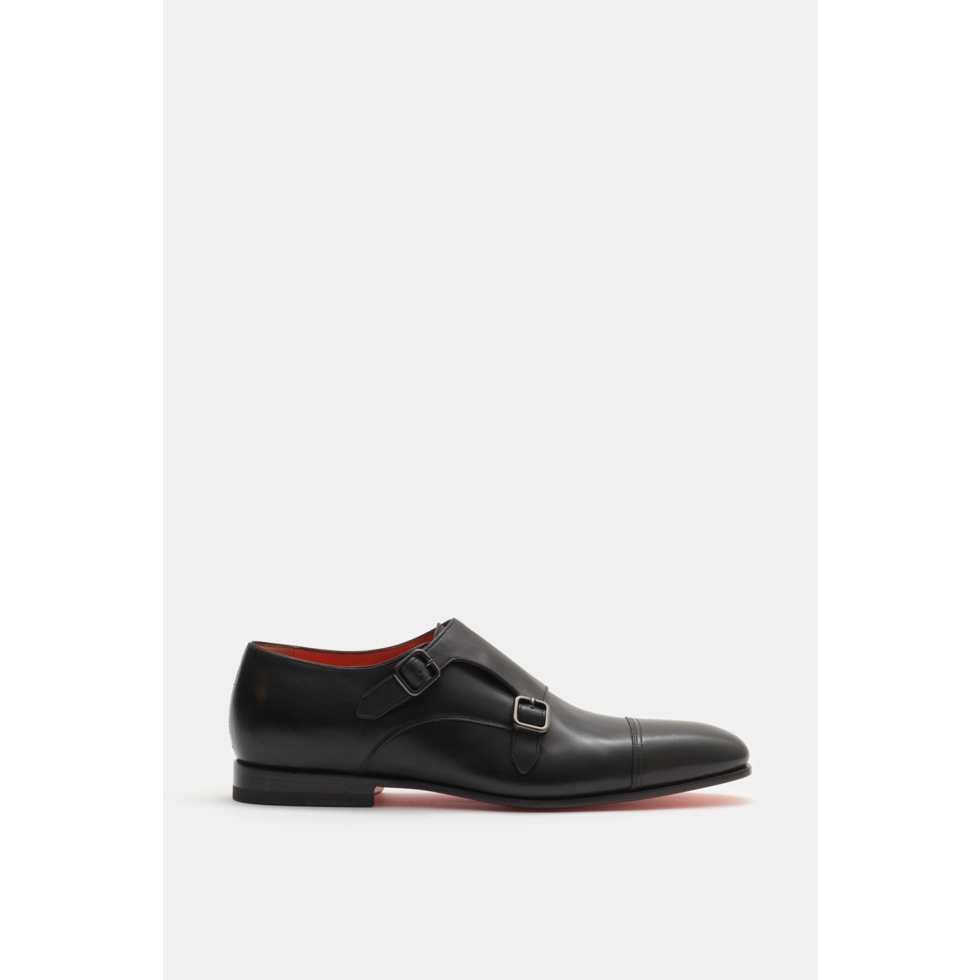 SANTONI double monk shoes black | BRAUN Hamburg