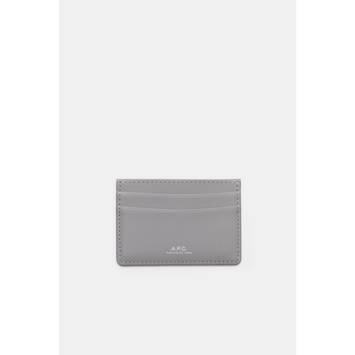 A.P.C. Credit card holder 'André' grey | BRAUN Hamburg